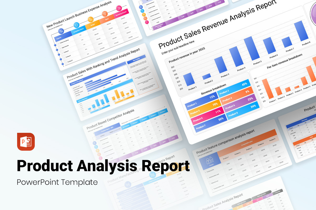 Product Analysis Report PowerPoint Template | Nulivo Market